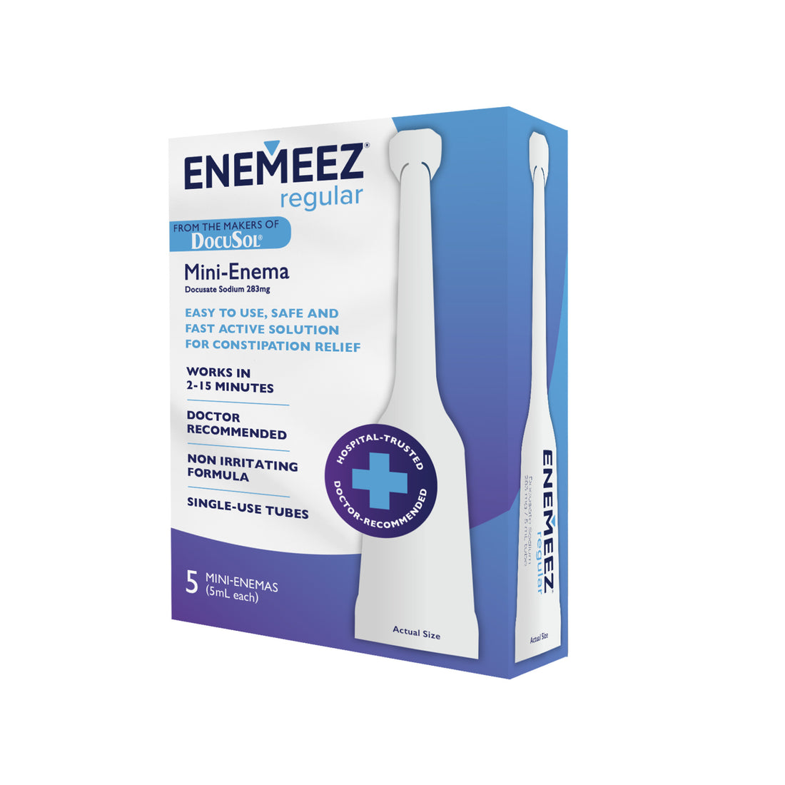 ENEMEEZ® Docusate Sodium 283mg Mini Enema, 5 Count – Enemeez